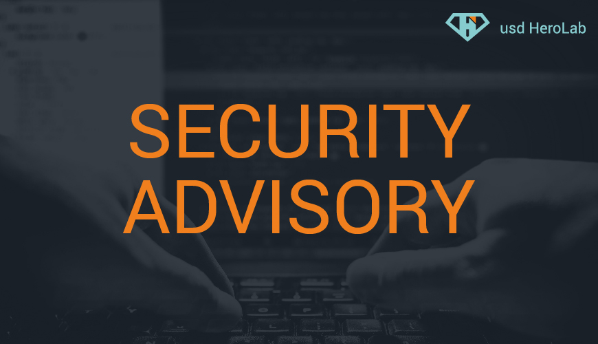 Security Advisory usd-2021-0031 - usd HeroLab